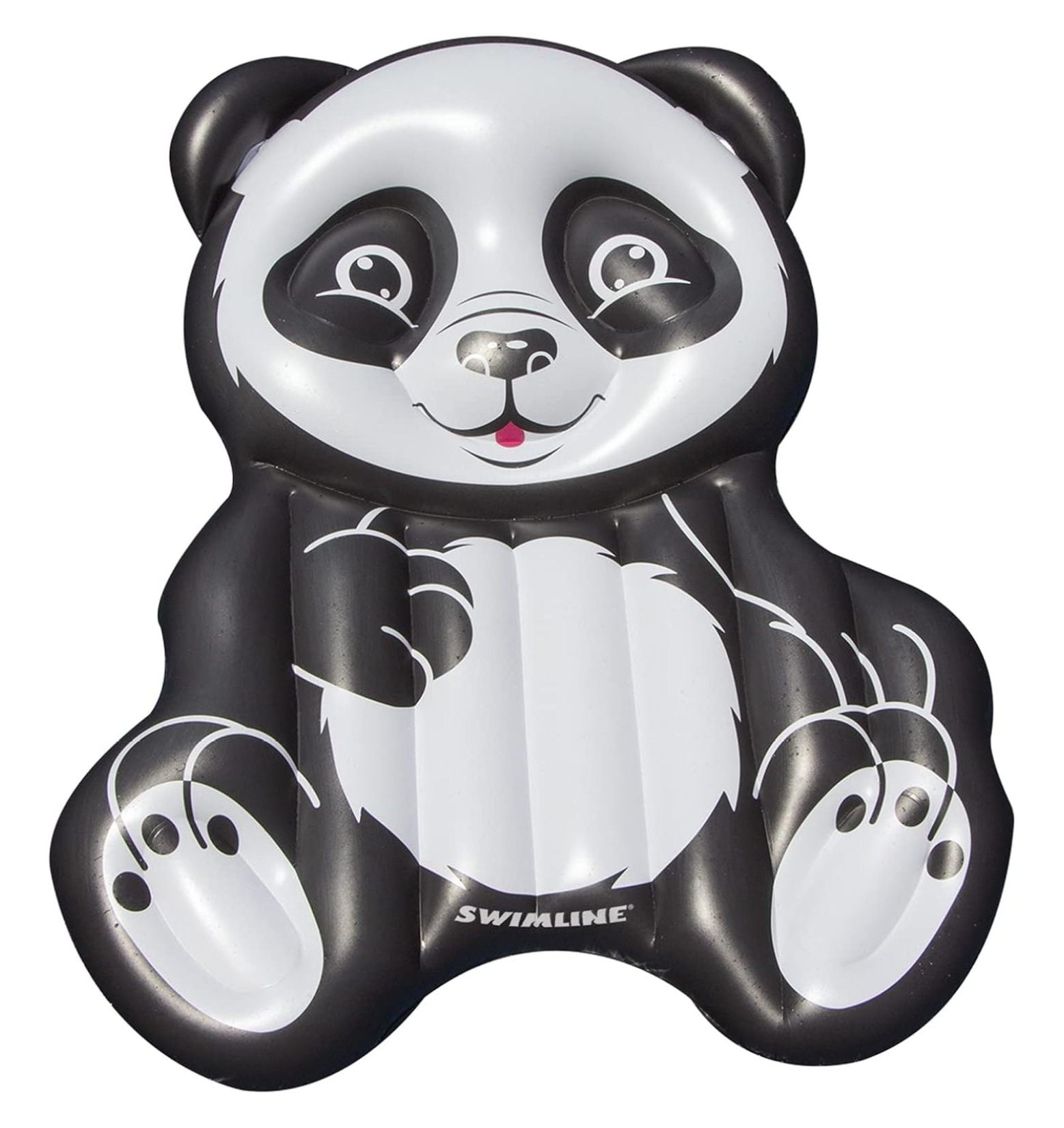 71" Black and White Inflatable Oversized Panda Swimming Pool Float - Walmart.com