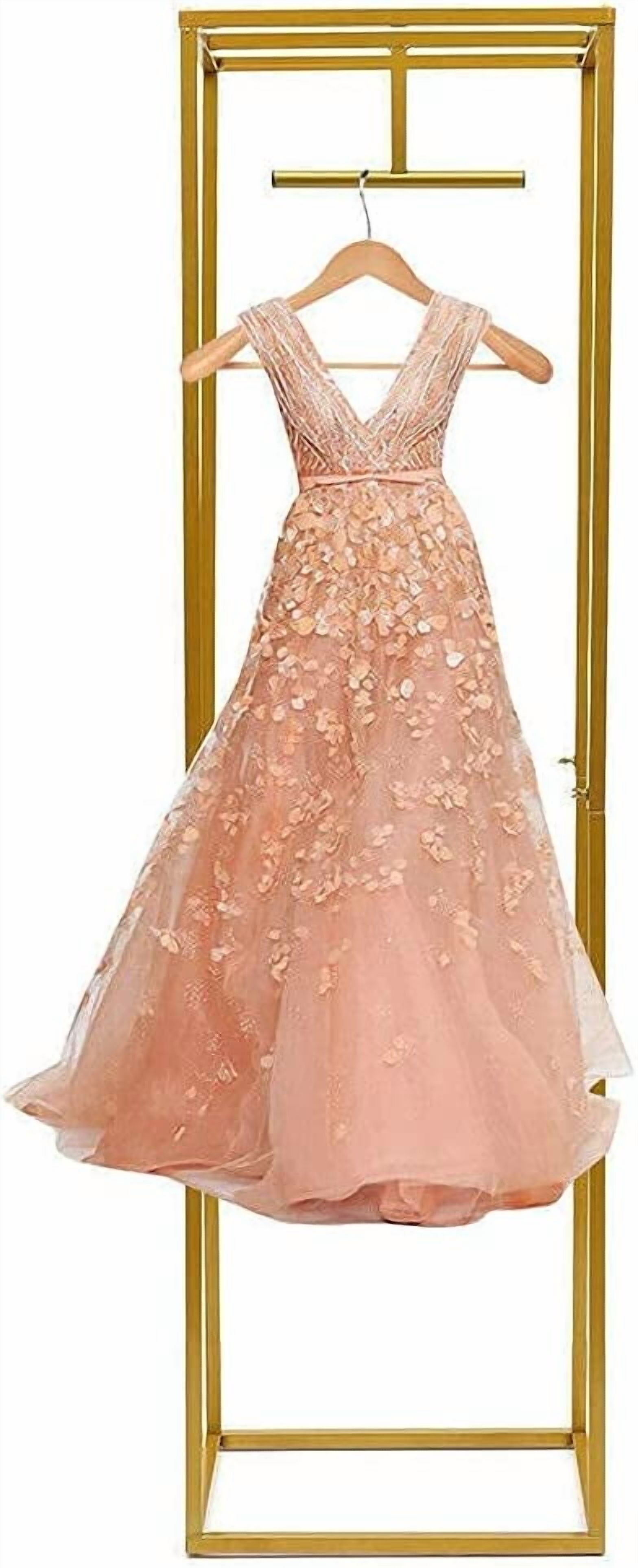71"Boutique Clothes Retail Gold Clothing Rack Heavy Duty Garment Rack ...