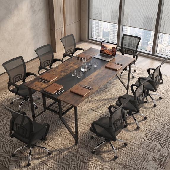 71" Conference Table with Power Outlets, Rectangular Meeting Table with ...