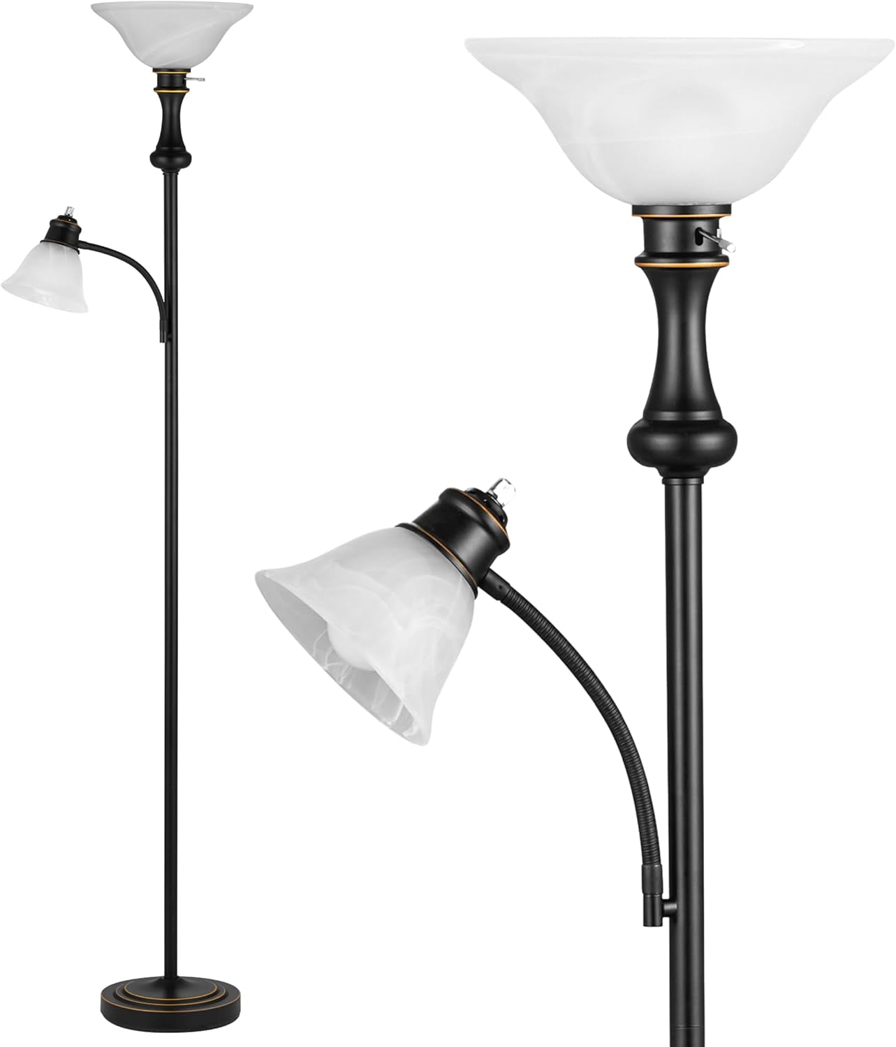 71'' Floor Lamps for Living Room, Tall Floor Lamp for Bedroom with ...