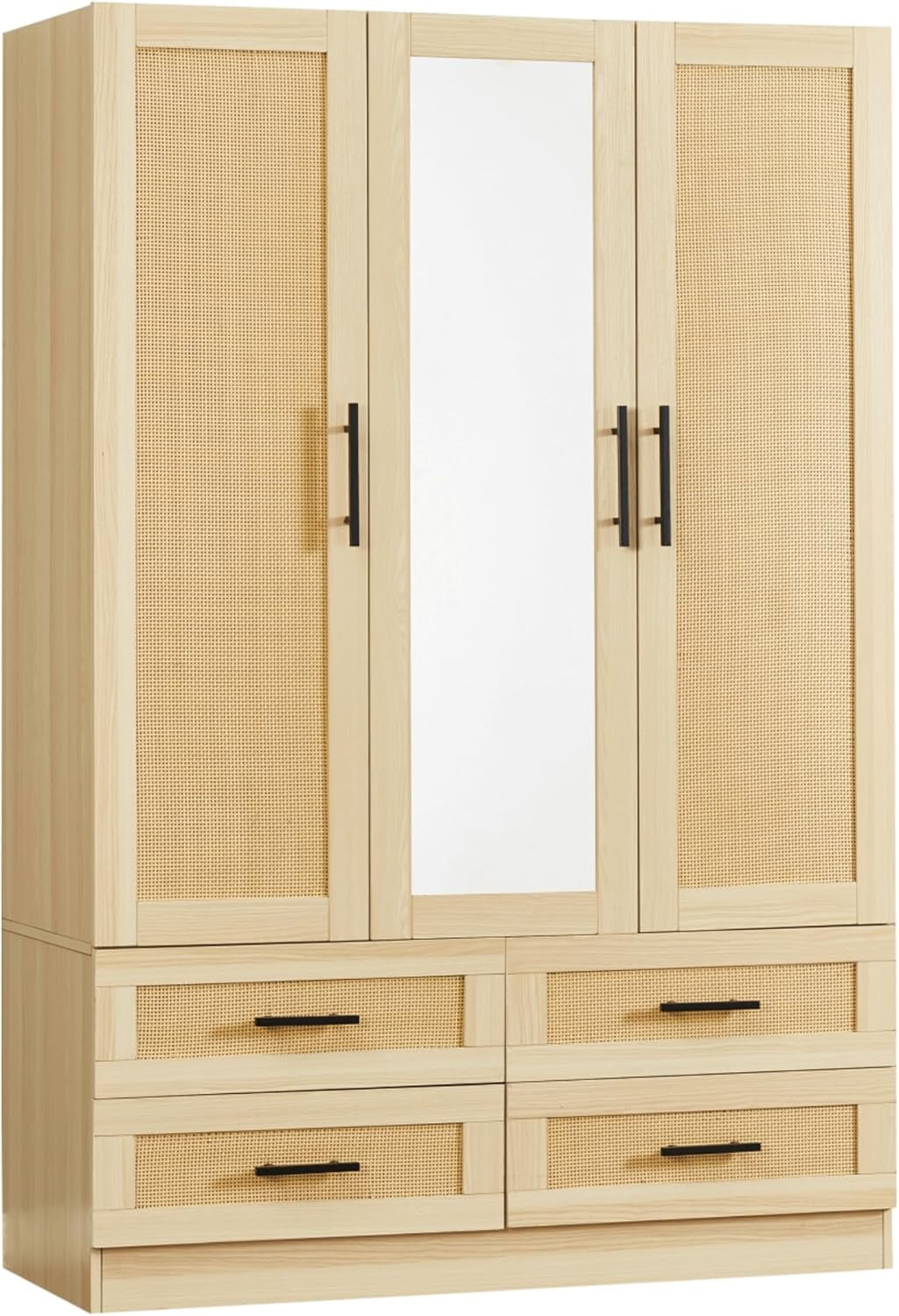 71" H Bedroom Armoires and Wardrobes, 3 Doors Armoire Wardrobe Closet ...