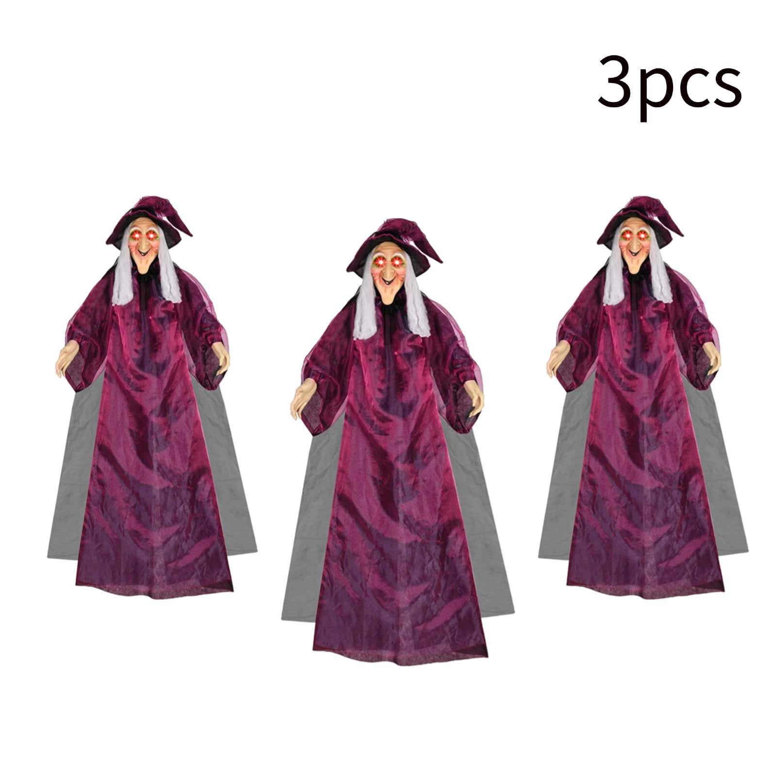 71" Halloween Animated Hanging Grim Reaper Decorations with Glowing ...