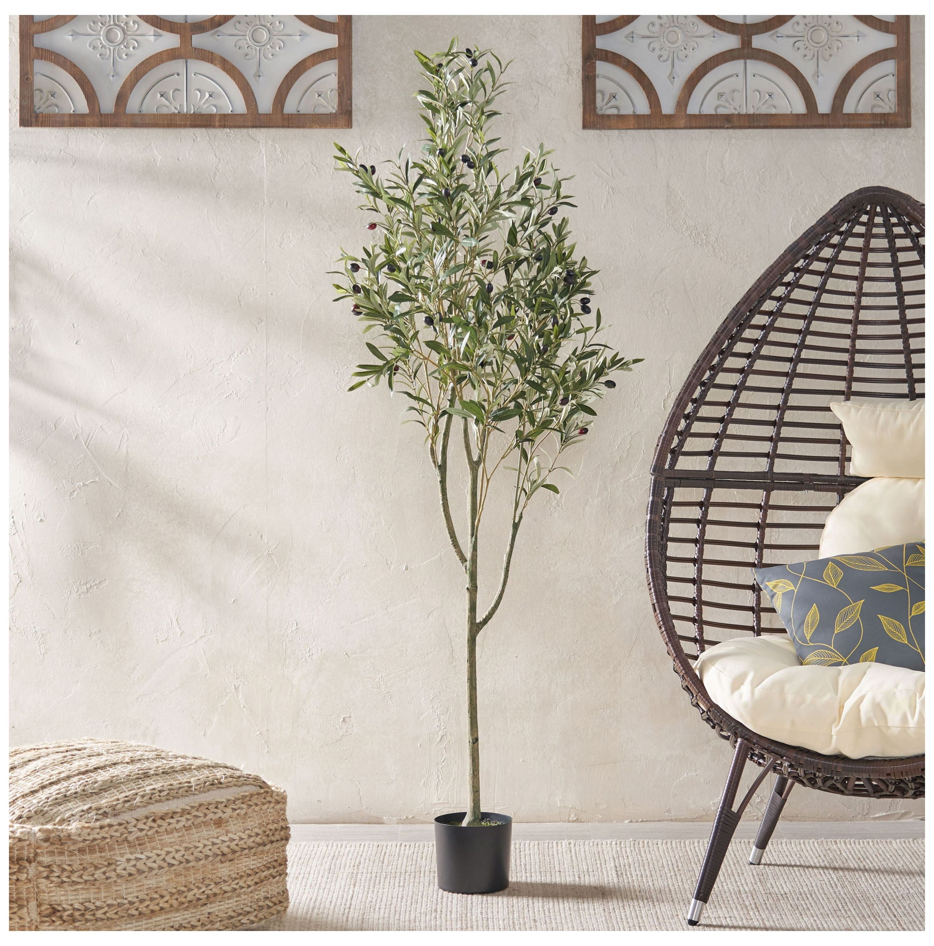 71 Inch Artificial Olive Tree, Artificial Tree Plants for Home Bedroom ...