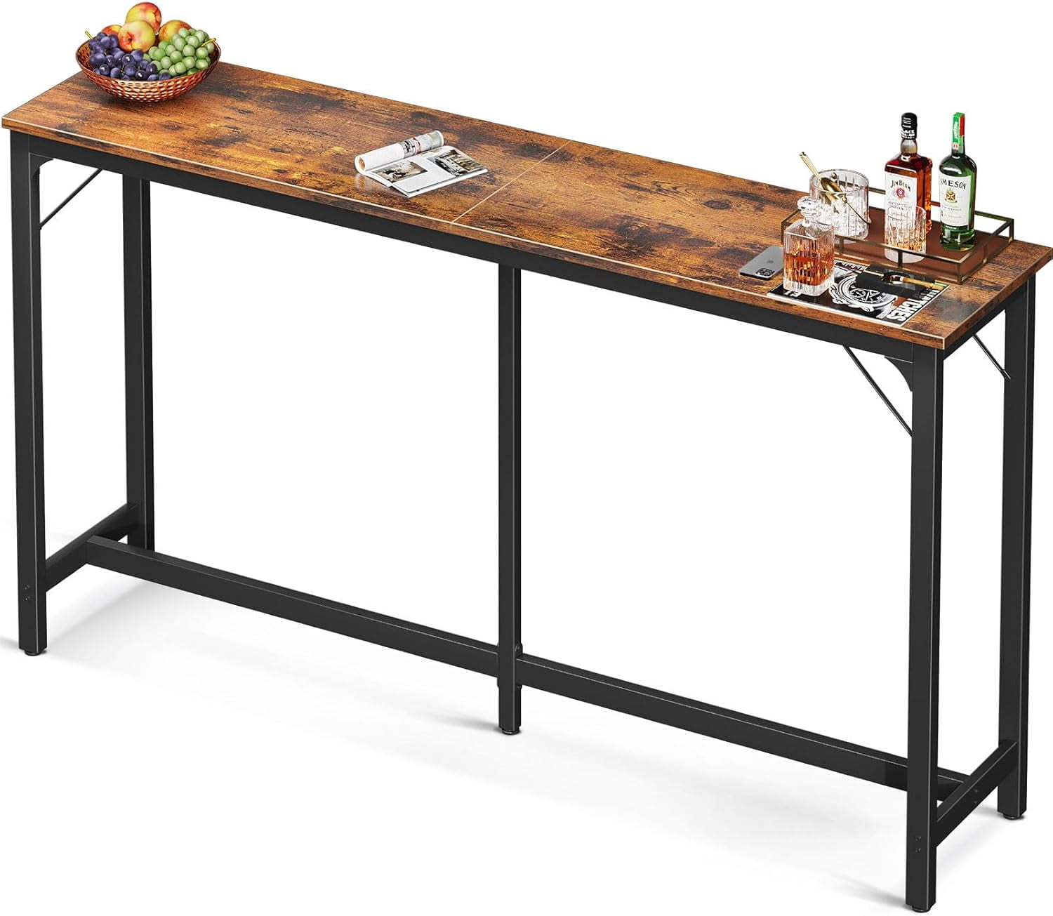 71 Inch Bar Table, Bar Height Pub Table, Counter Height Bar Table ...