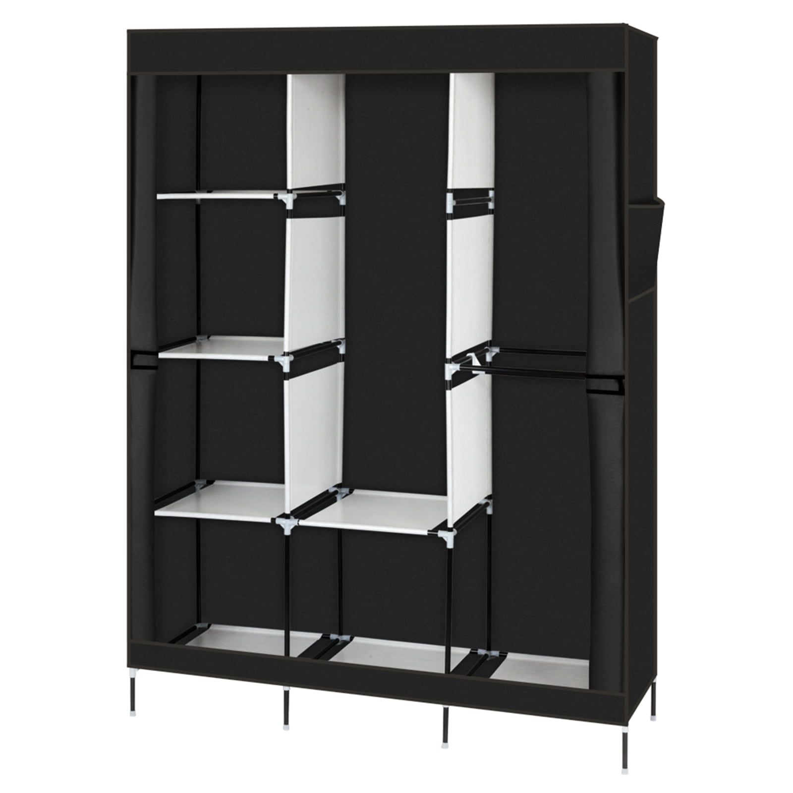 71-Inch Portable Closet Organizer with Shelves – Dustproof Cover ...