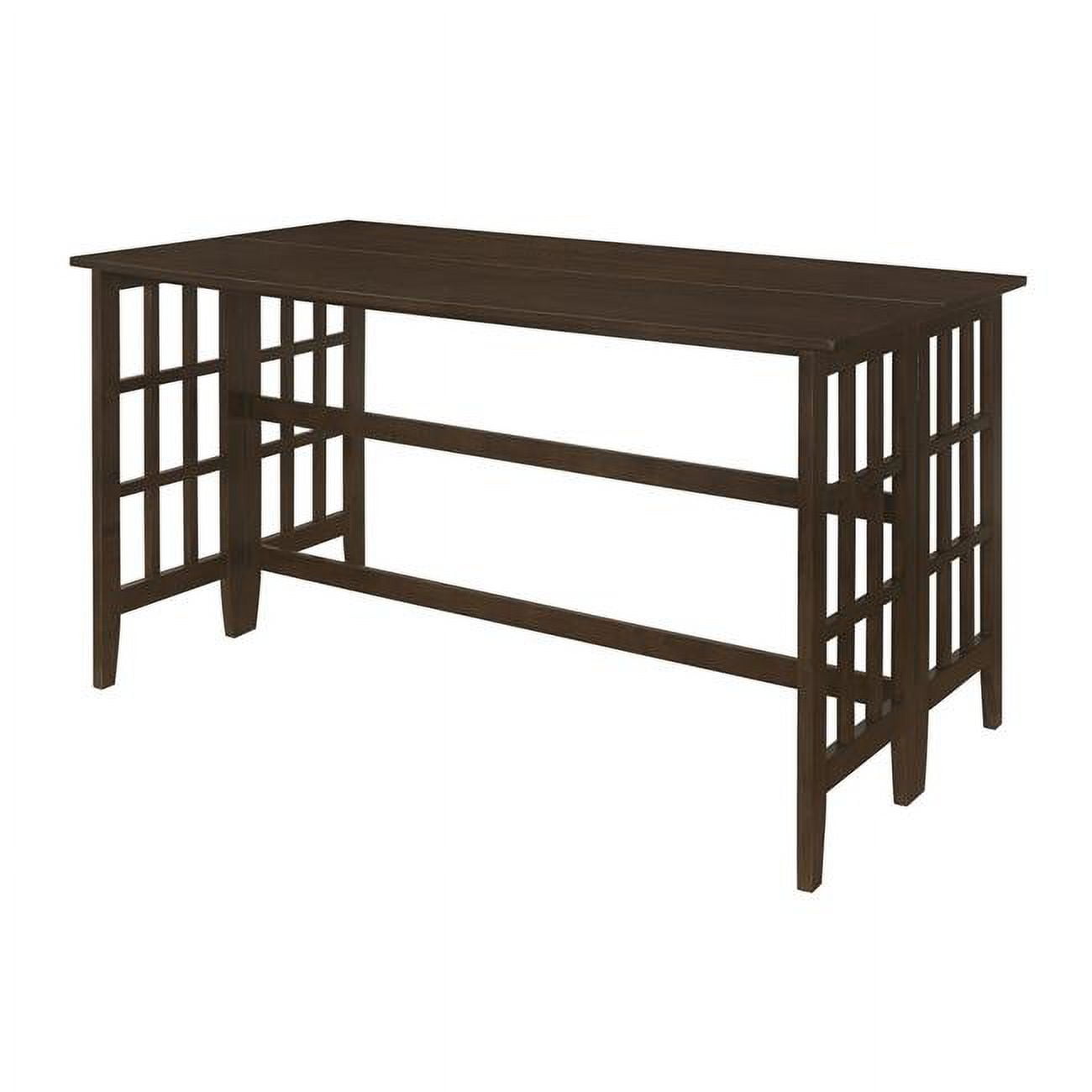 71 Inch Rectangular Counter Height Dining Table, Space Saving Design ...