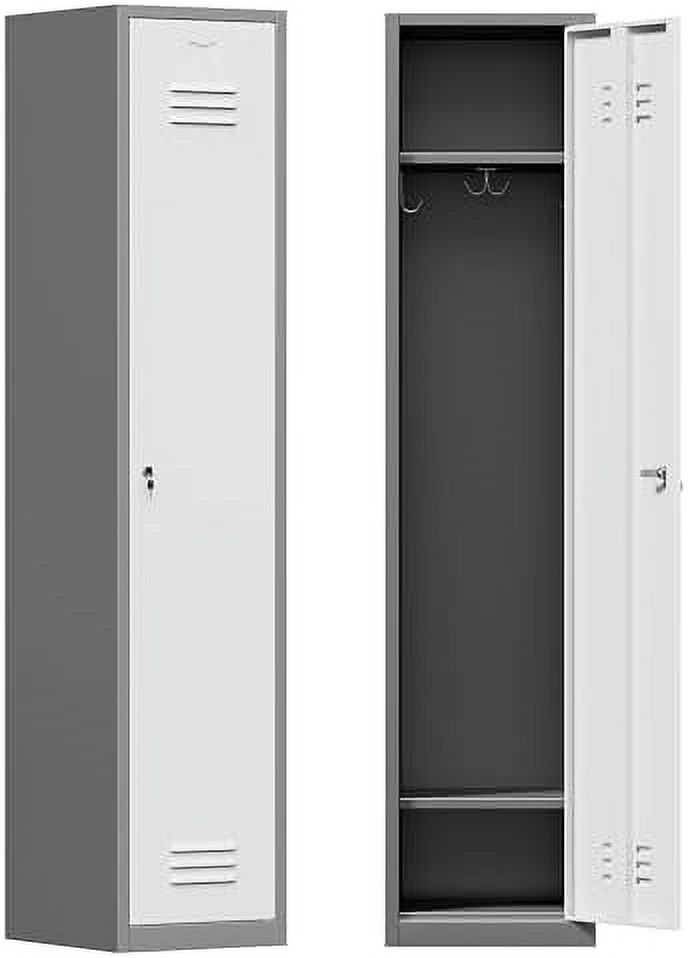 71'' Metal Locker with Keys for School,Gym,3 Tier Steel Office Storage ...