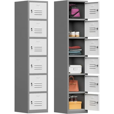 MIDODO Metal Locker, 51"Tall Cabinet Storage Cabinet Locker for ...