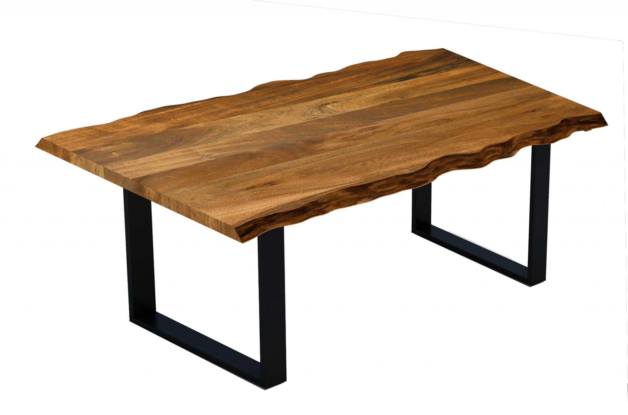 71" Modern Rustic Real Wood Live Edge Dining Table - Walmart.com