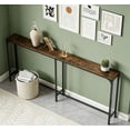 71" Narrow Console Table with 2 Power Outlets and USB-C Ports, Sofa ...