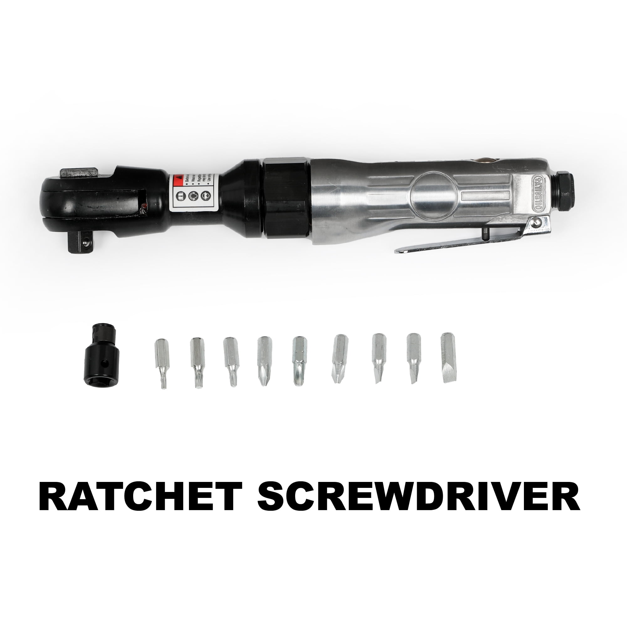 71 Piece Air Tool and Accessories Kit, Impact Wrench, Air Ratchet, Die ...