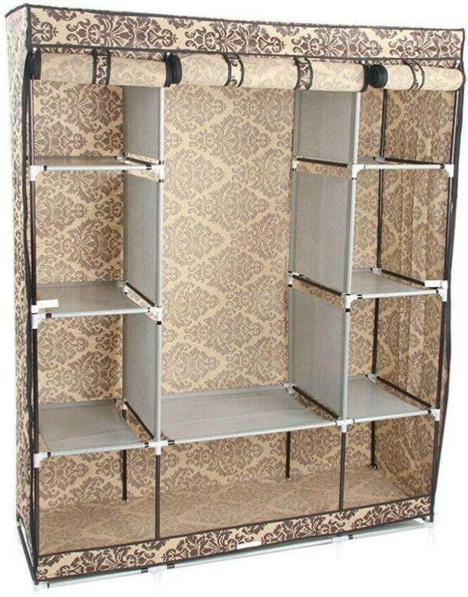 71" Portable Closet Wardrobe Clothes Rack Storage Organizer with Shelf ...