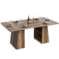 71" Rectangular Modern Dining Table for 4 - 8,Long Kitchen Dinner Table ...