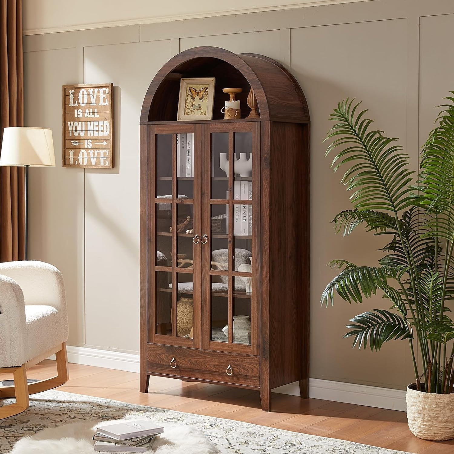 Display Cabinet With Drawers