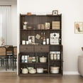 71"Tall Kitchen Pantry Storage Cabinet, Large Capacity Display Cabinet ...