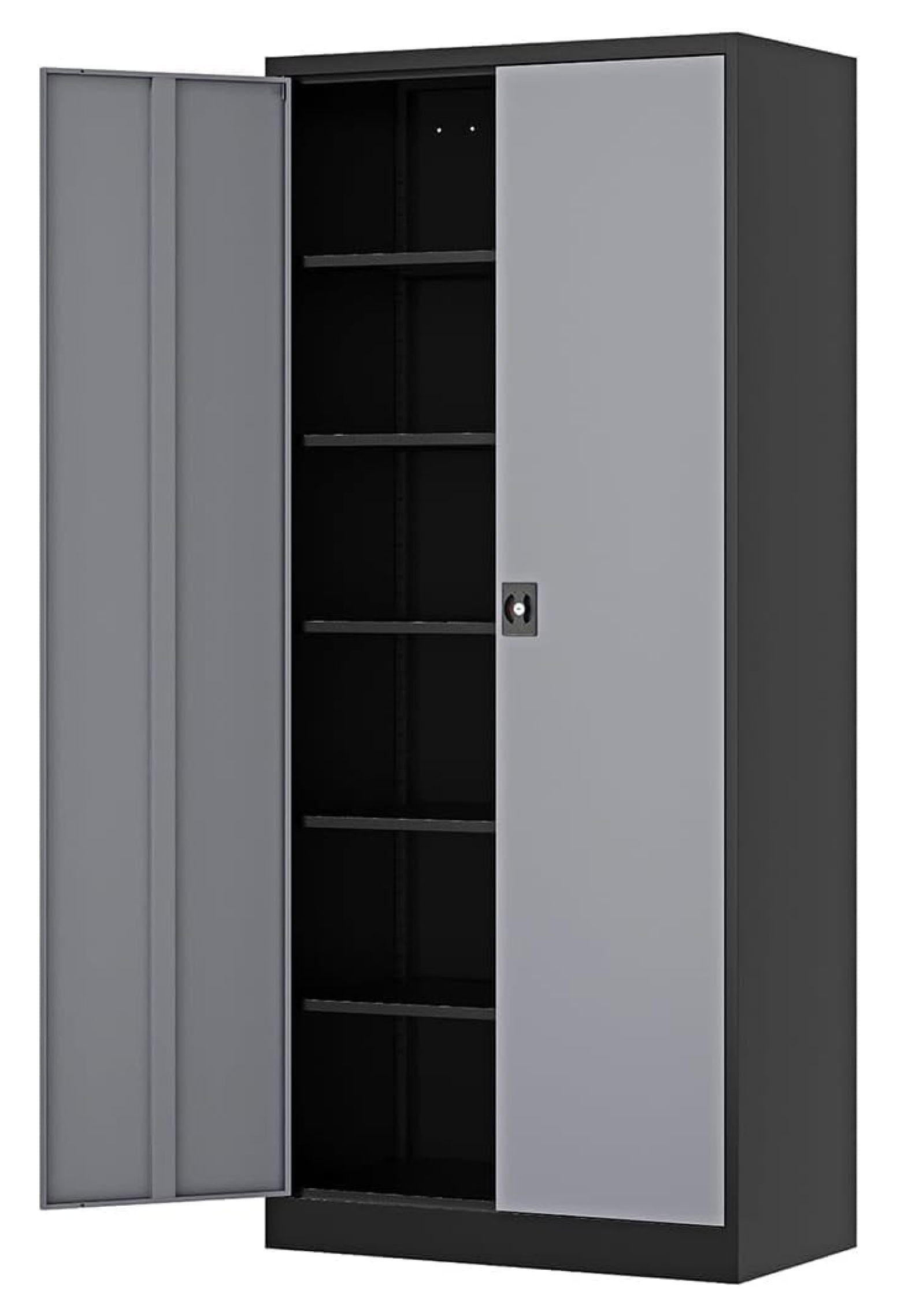 71” Tall Metal Storage Cabinet- Steel File Cabinets with Lockable Doors ...