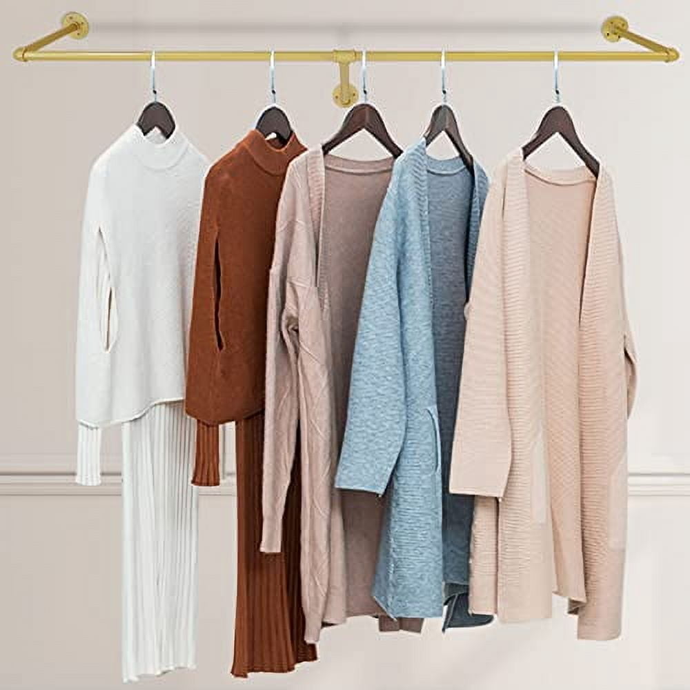 71" Wall Mount Retail Display Rack Gold Clothing Racks for Boutique ...