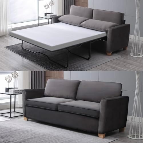 71" Width Full Size Pull Out Sofa Bed Sleeper Couch with Pull out Beds ...