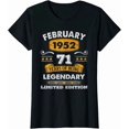 71 Years Old 71St Birthday Legend Since February 1952 T-Shirt - Walmart.com