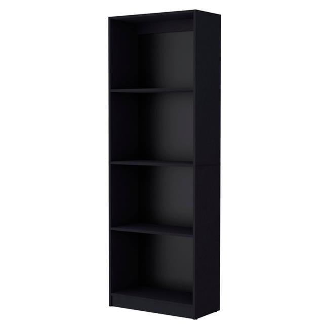 71 in. Bookcase with Two Doors, Black - Set of 2 - Walmart.com