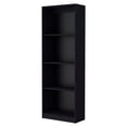 71 in. Bookcase with Two Doors, Black - Set of 2 - Walmart.com