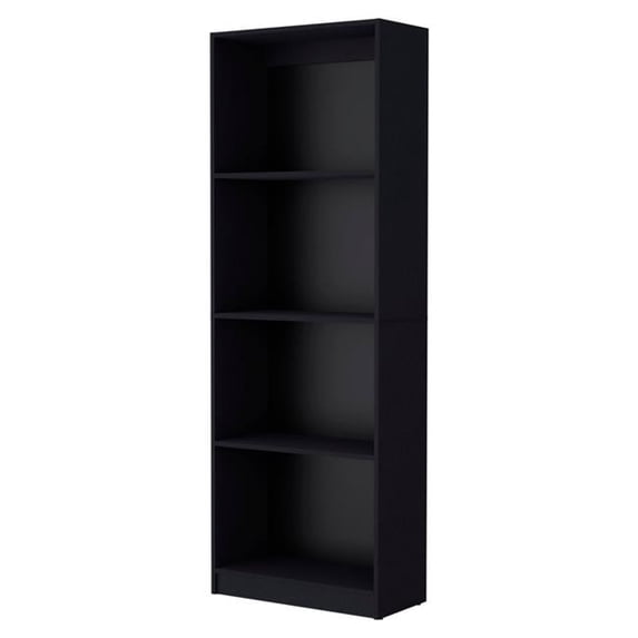 71 in. Bookcase with Two Doors, Black - Set of 2 - Walmart.com