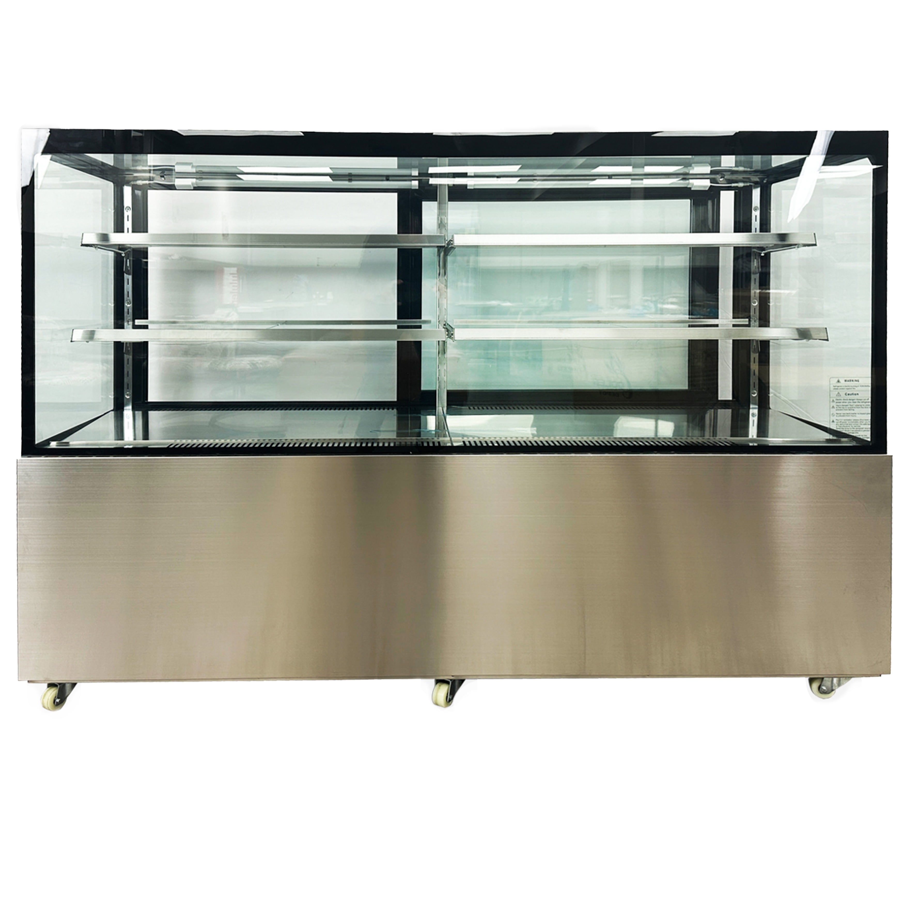 71 in. Refrigerated Bakery Display Cooler Case for Pastry Deli Upright ...