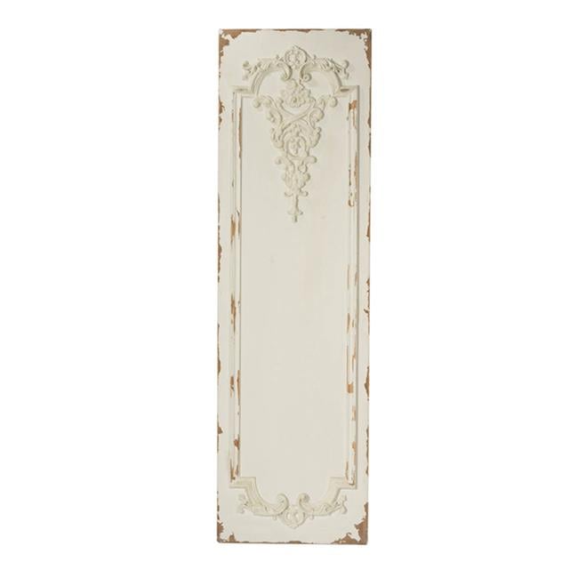 71 in. Tall Wall Art Panel, Traditional Design, Elegant Off White - Set ...