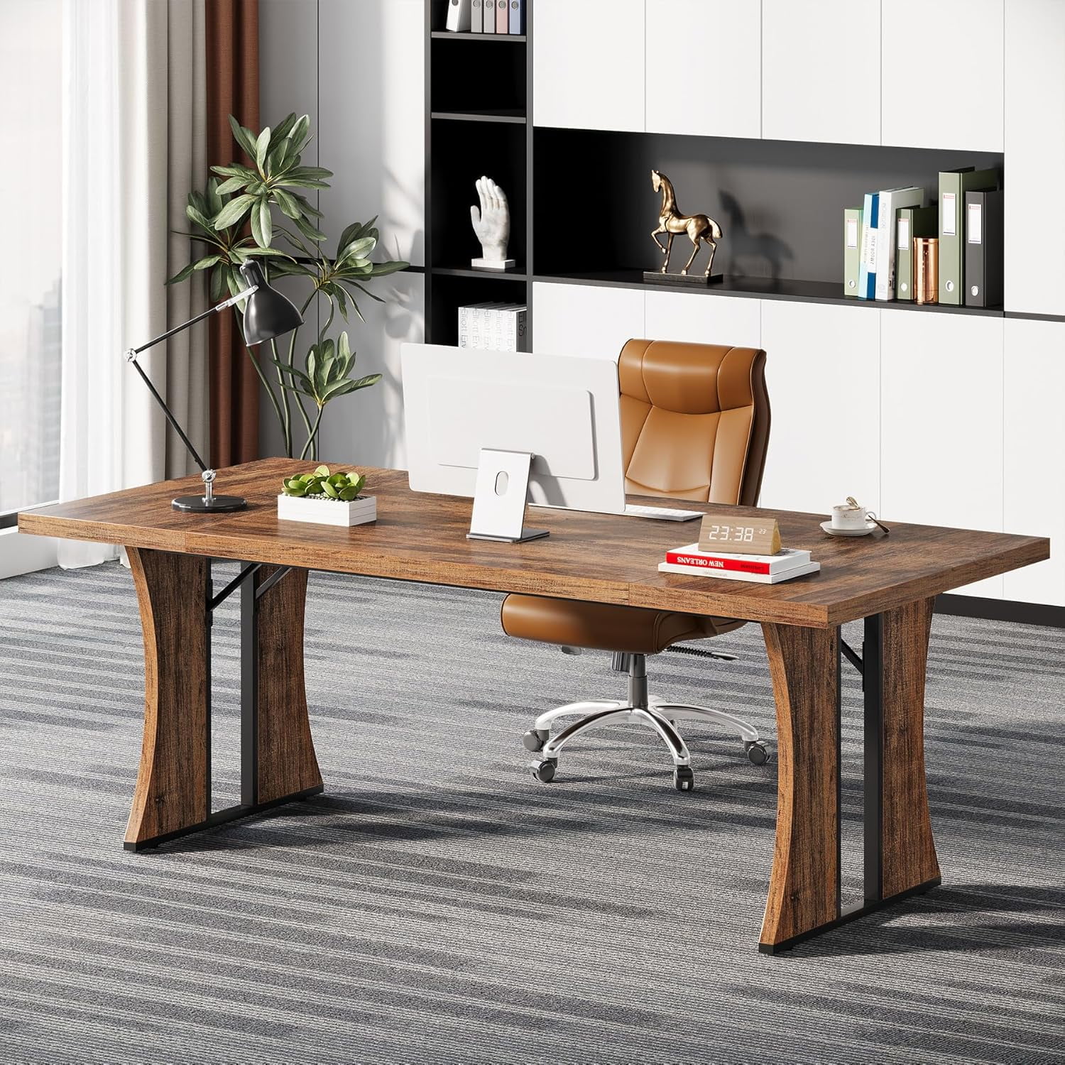 71 inch Large Executive Desk, Simple Office Computer Desk, Modern ...