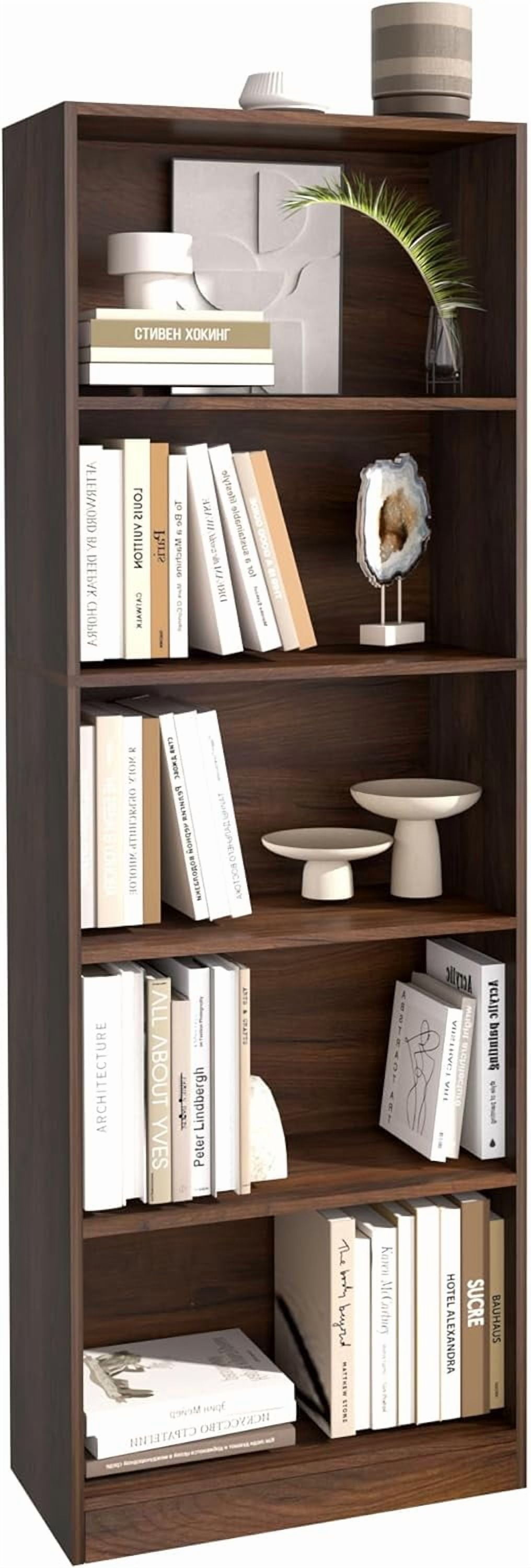 71" inch Tall 5-Tier Book Shelf,Large Freestanding Bookshelf for Home ...