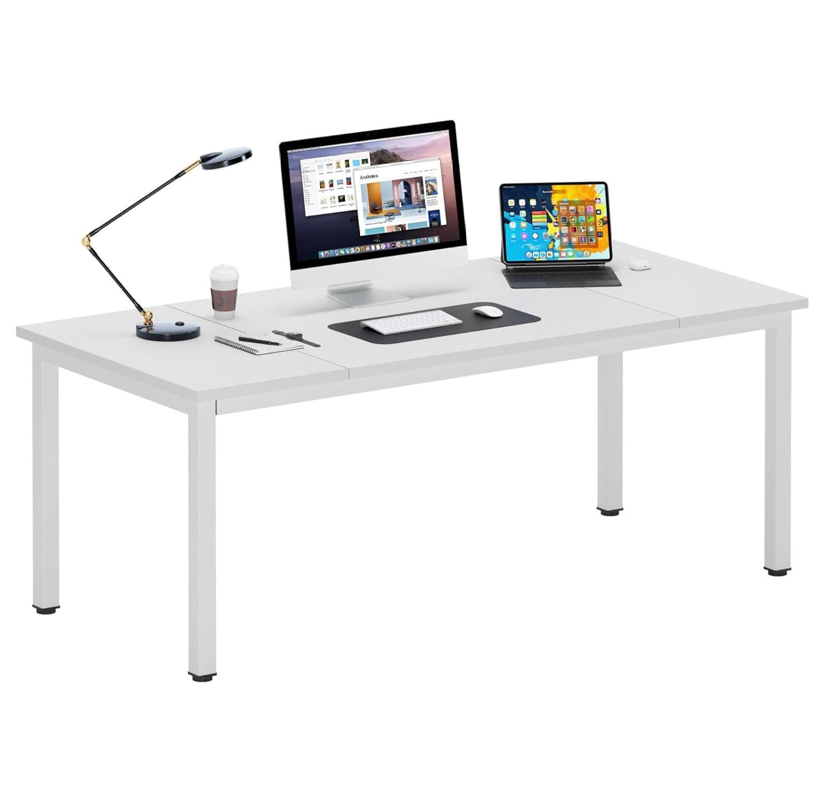 71 inches X-Large Computer Desk, Composite Wood Board, Decent and ...