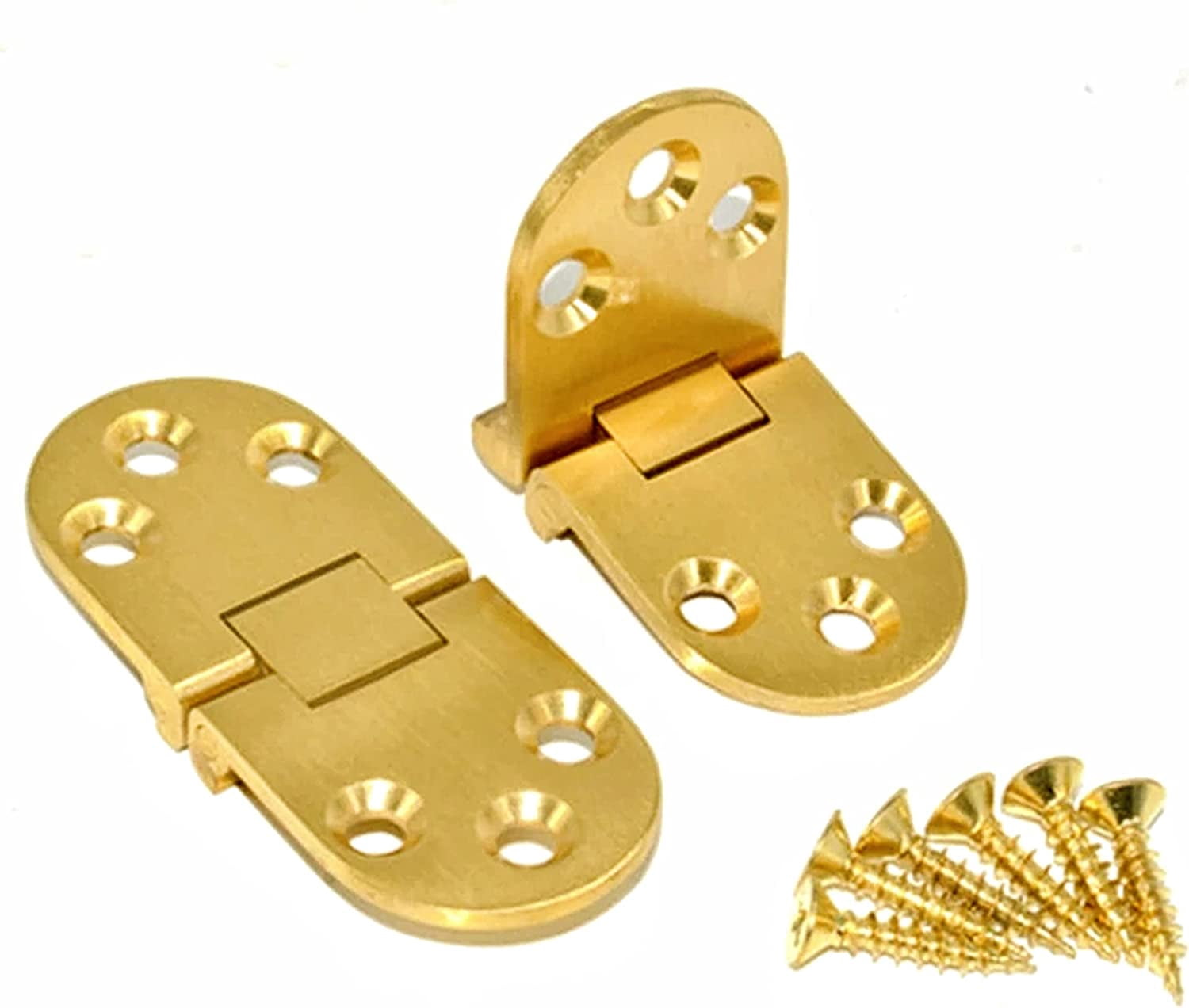 71 mm x 30 mm Pair of Brass Flap Hinges Table Folding Flip Top Hinge ...