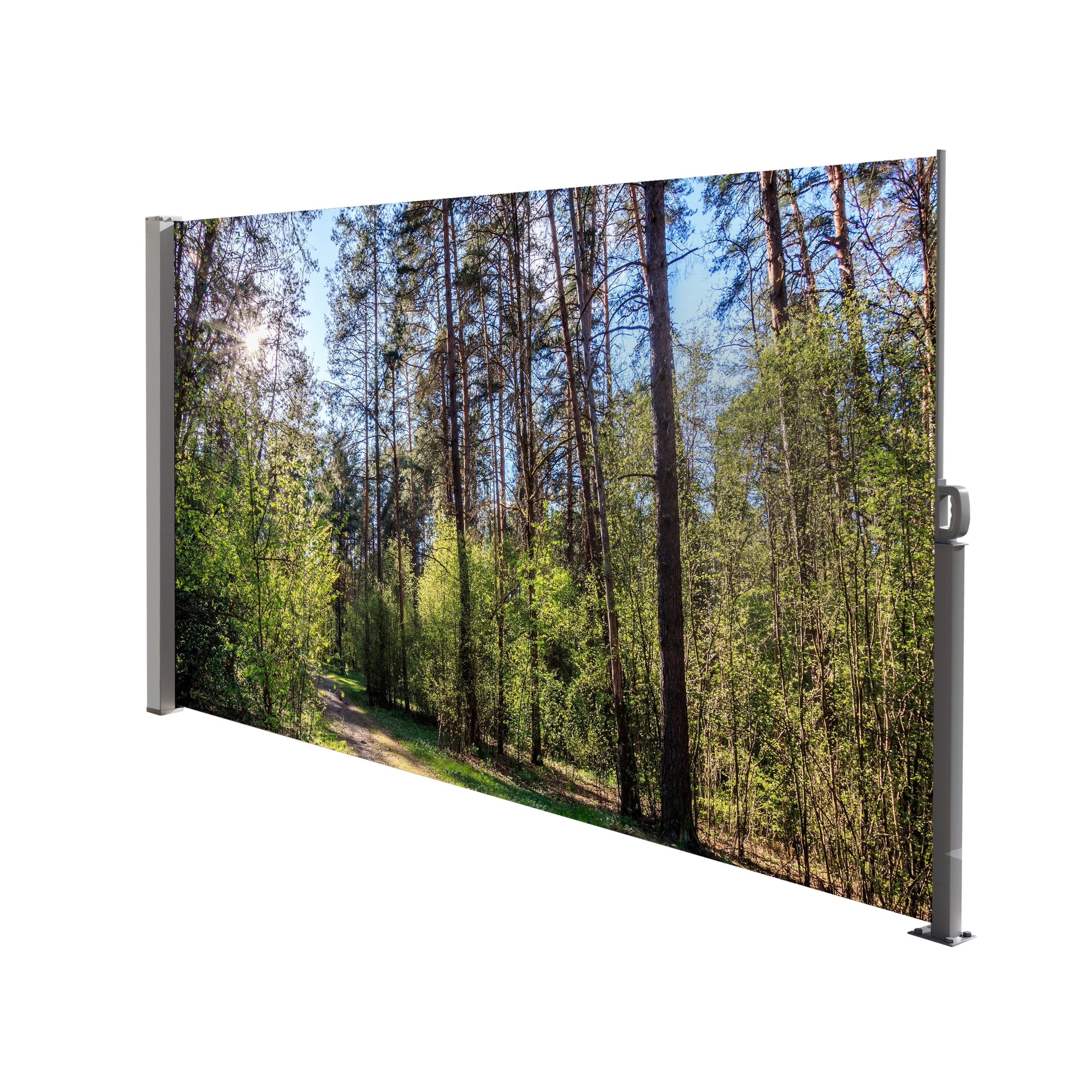 71"x138" Patio Retractable Side Awning Screen, semi-transparent with UV ...