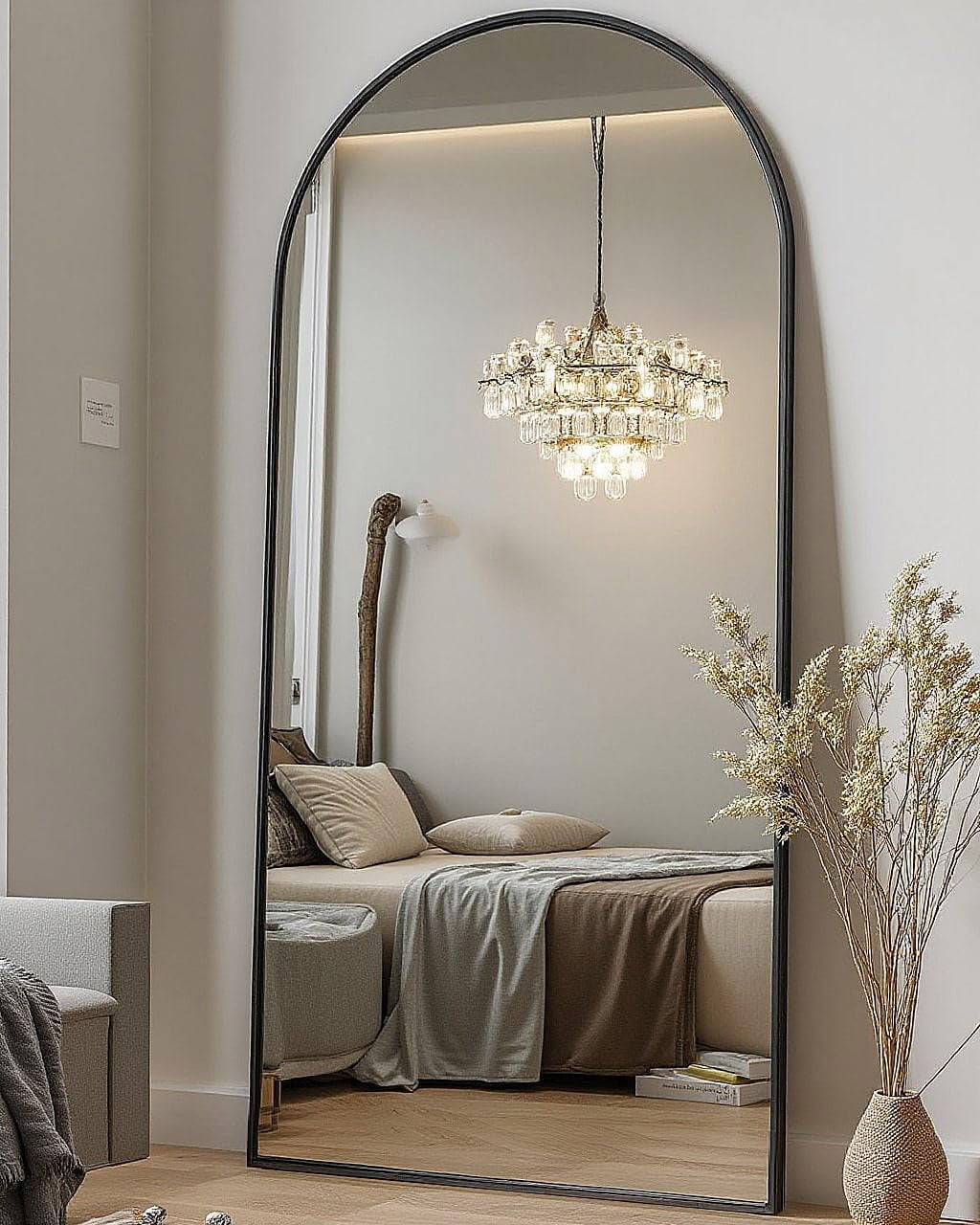 71"x26" Arched Full-Length Mirror with Explosion-Proof HD Glass ...