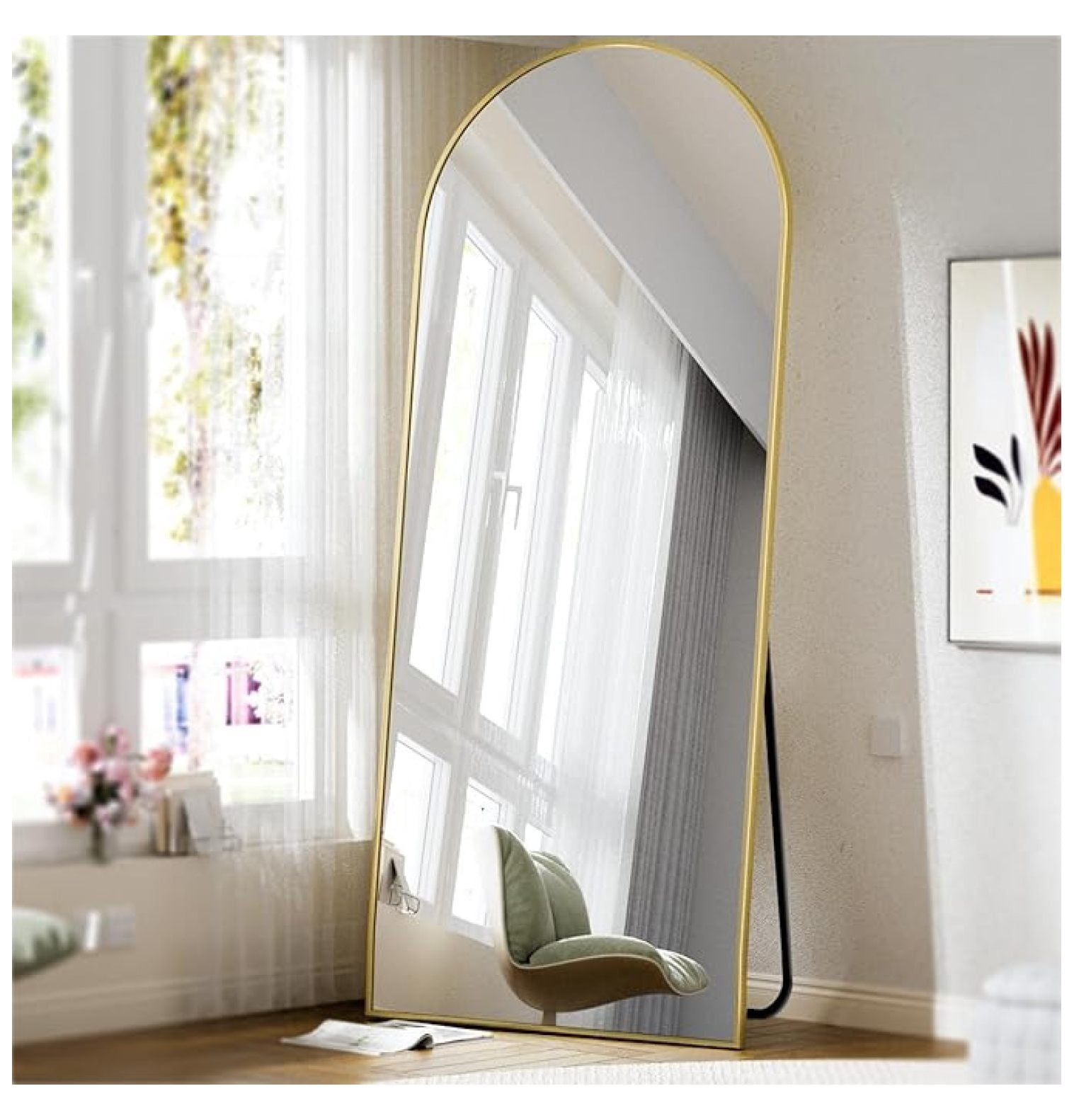 71"x26" Full Length Mirror, Arch Full Body Floor Mirror, Wall Mirrors ...