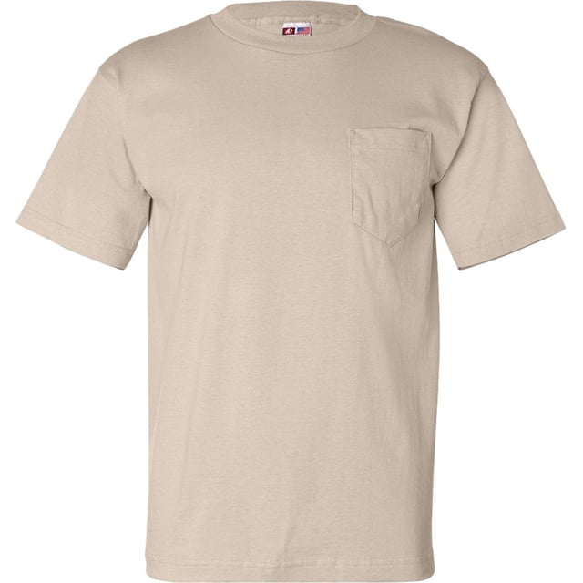 7100 Bayside Usa Made Pocket T - Walmart Business Supplies