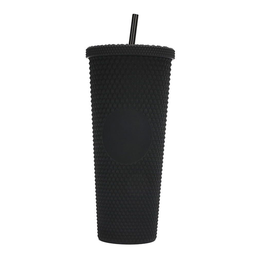 710ML24OZ Large Capacity Water Cup Fully Studded Matte Tumbler Reusable ...