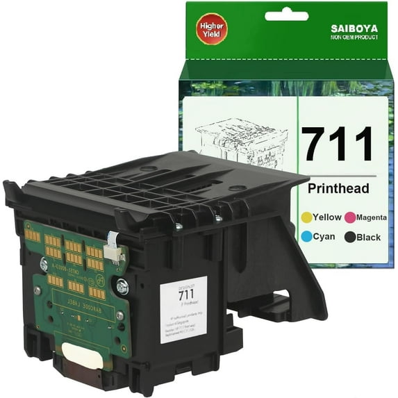 711 Printhead Kit (C1Q10A Pinter Head) Replacement for HP T530 T525 ...