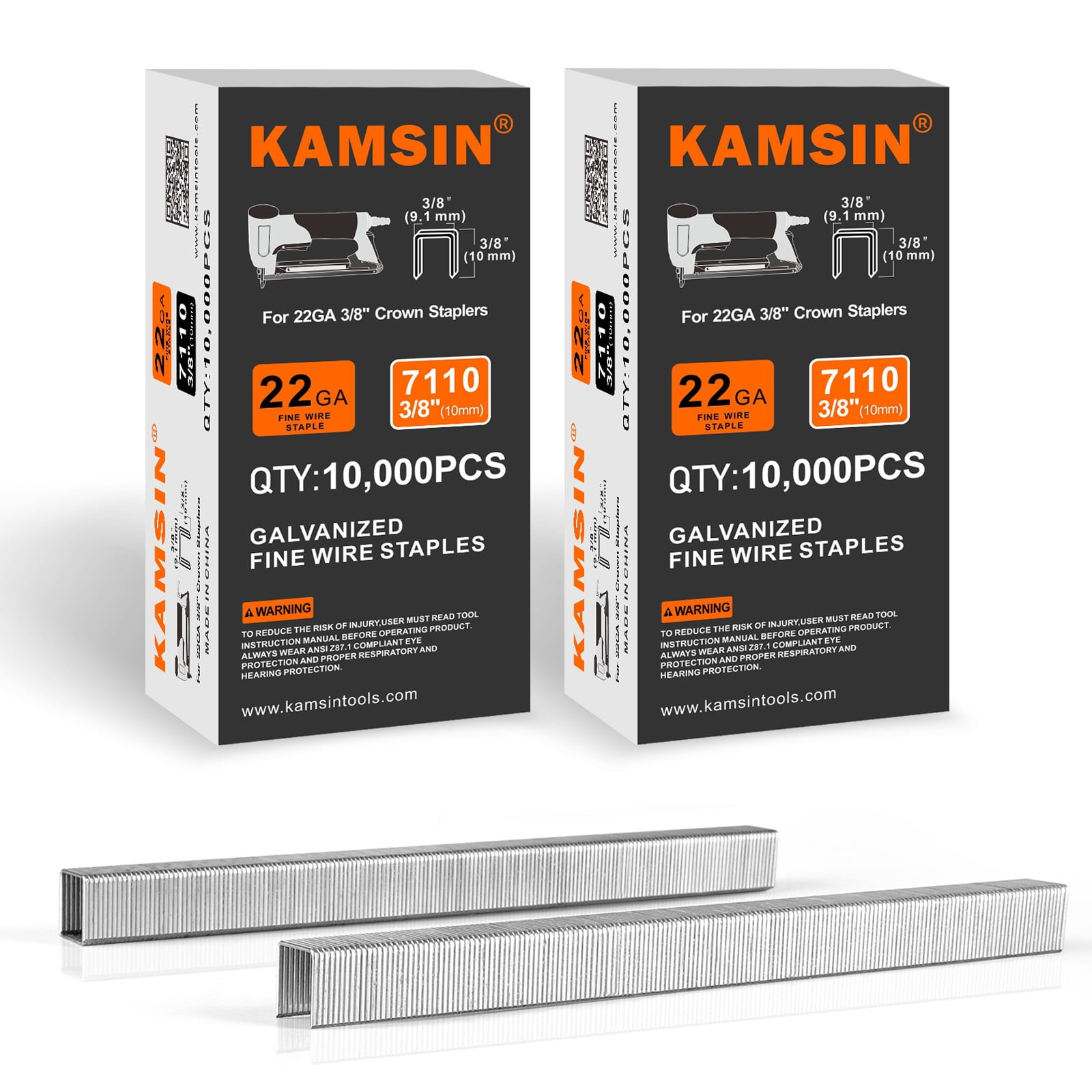7110 22 Gauge 71 Series Galvanized Upholstery Staples 10,000PCS(2 Boxes ...