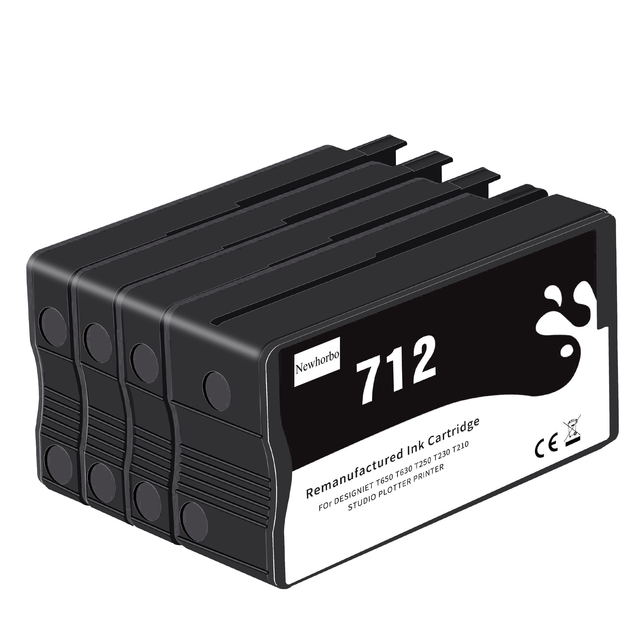 712XL Ink Cartridge Compatible for DesignJet T210 T630 T650 T250 T230 ...