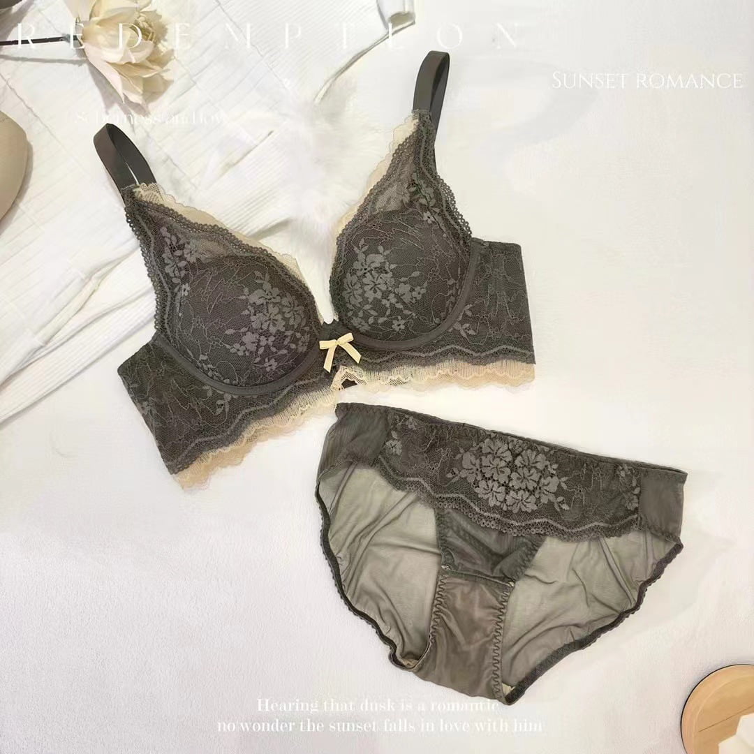 715 Lace Comfortable Sexy Soft Medium Thick Small Breasts Push up Bra ...