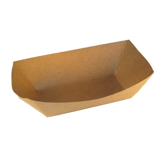 7151 Food Tray, 100, Kraft Plain (Pack of 1000) - Walmart.com