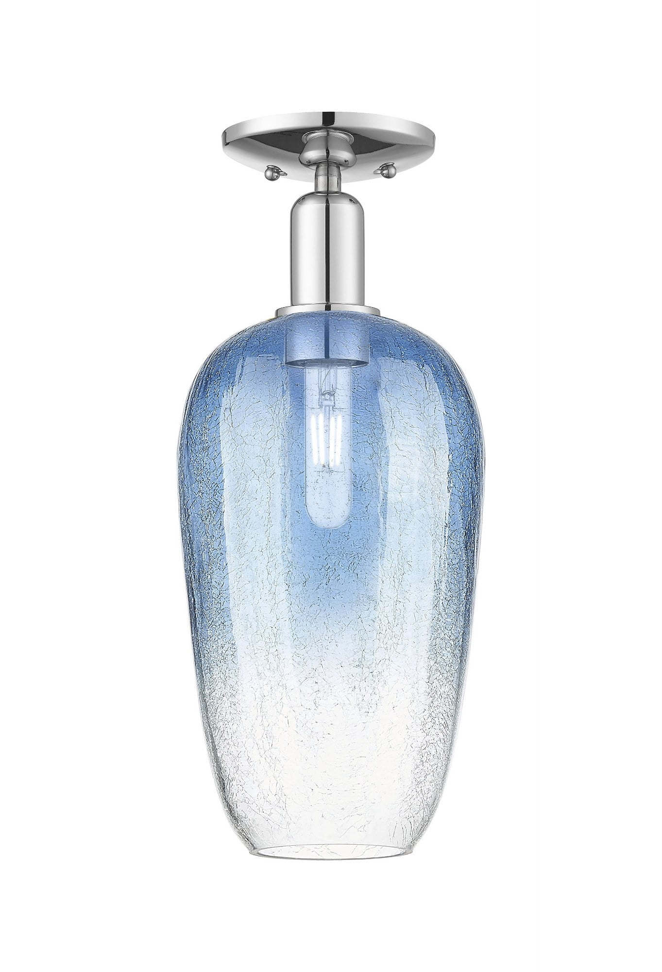 716-1C-PC-G484-7SB Innovations Lighting Brookhaven Flute - 1 Light Semi ...