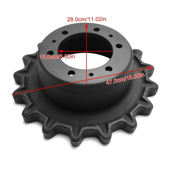 7165109 Track Sprocket 17Teeth 6 Hole Single Speed For Bobcat T320 T650 ...