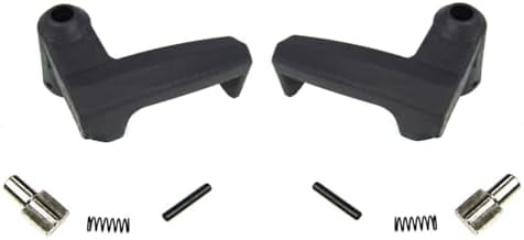 -718398 Vent Window Handles Locks, Left and Right, Textured Black, Set ...
