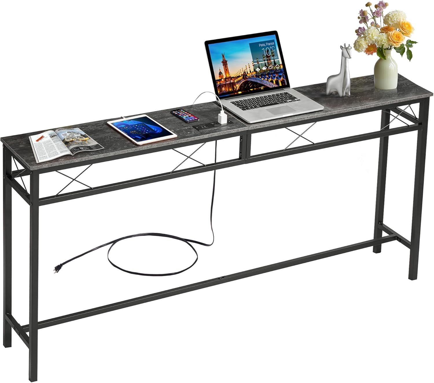 Console Table Charging Station