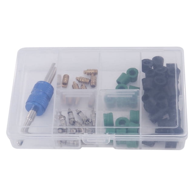 71Pcs A/C Air Conditioning Valve Core R12 R134A Refrigeration Valve ...