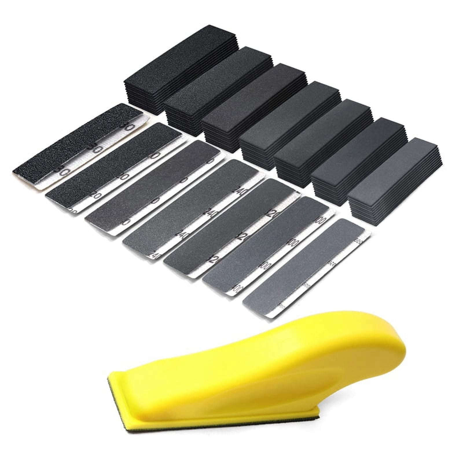 71Pcs Mini Sander Kit Mini Detail Hand Sanding Tool Wet Dry Sandpaper ...