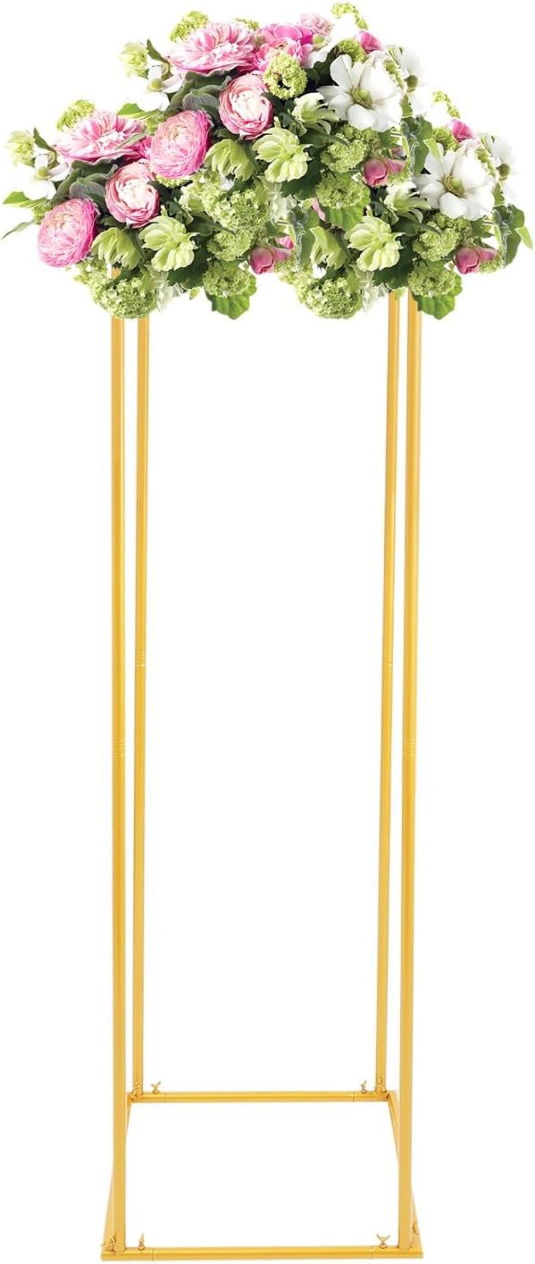 71inch Gold Wedding Flower Stand, Metal Column Flower Stand, Tall ...