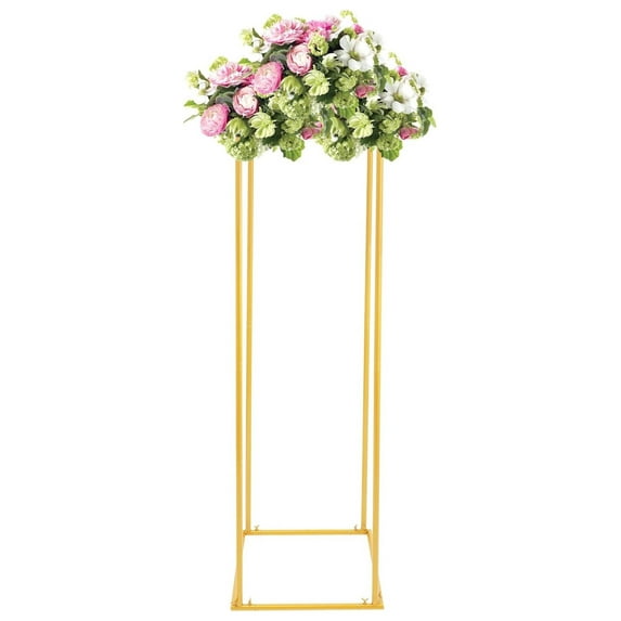 71inch Wedding Flower Stand, Metal Column Flower Stand, Tall Geometric ...